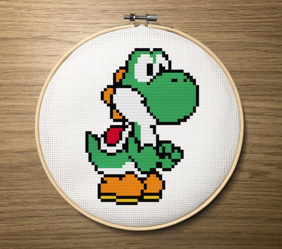 Graph Paper Art Yoshi