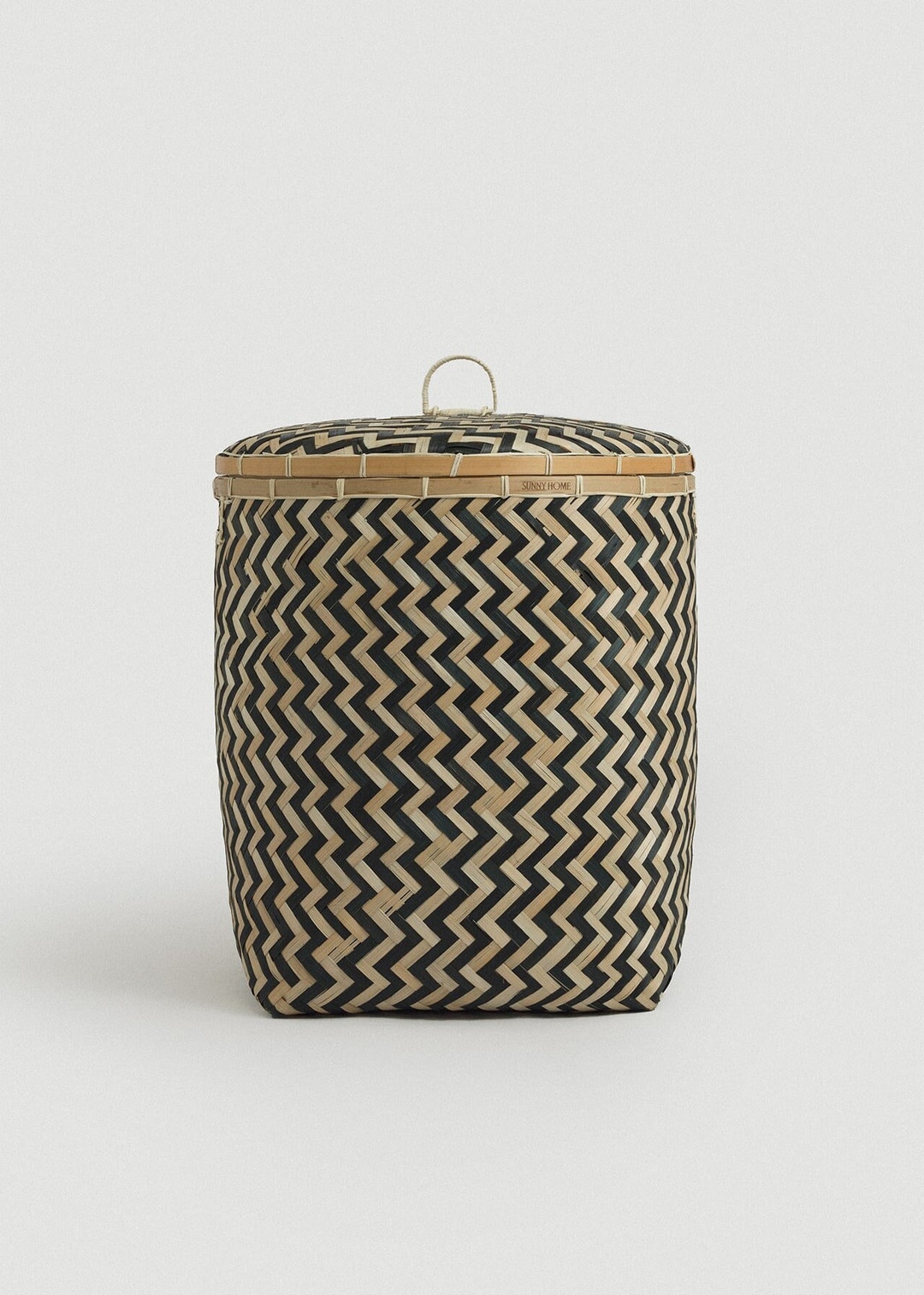 Large Bamboo Decorative Basket With Lid and Handles for Home ...