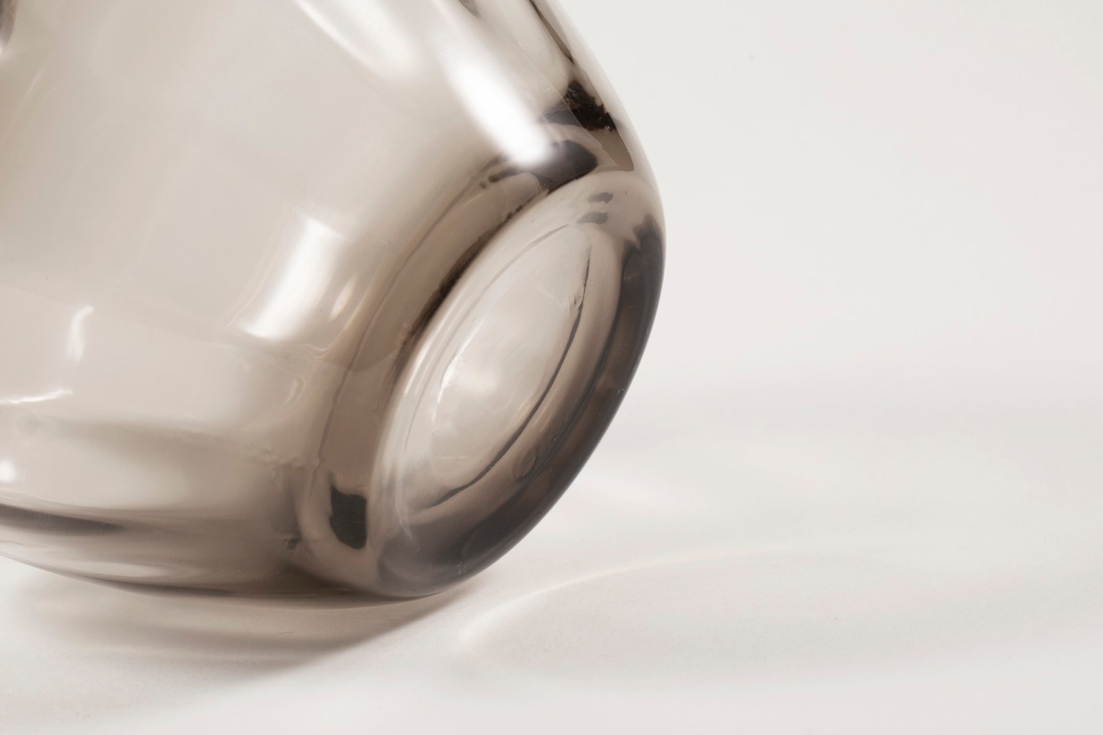 Dark Beige Glass Vase Modern Glass Vase Decorative Vase - Etsy