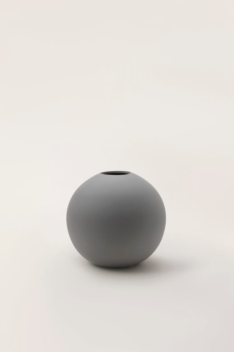 Grey Matte Ceramic Moon Vase Decorative Vase Ceramic | Etsy