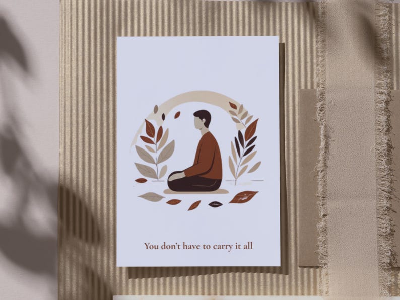 Seasonal Reminder Card | Minimalist Encouragement Card | Cozy Comfort ...