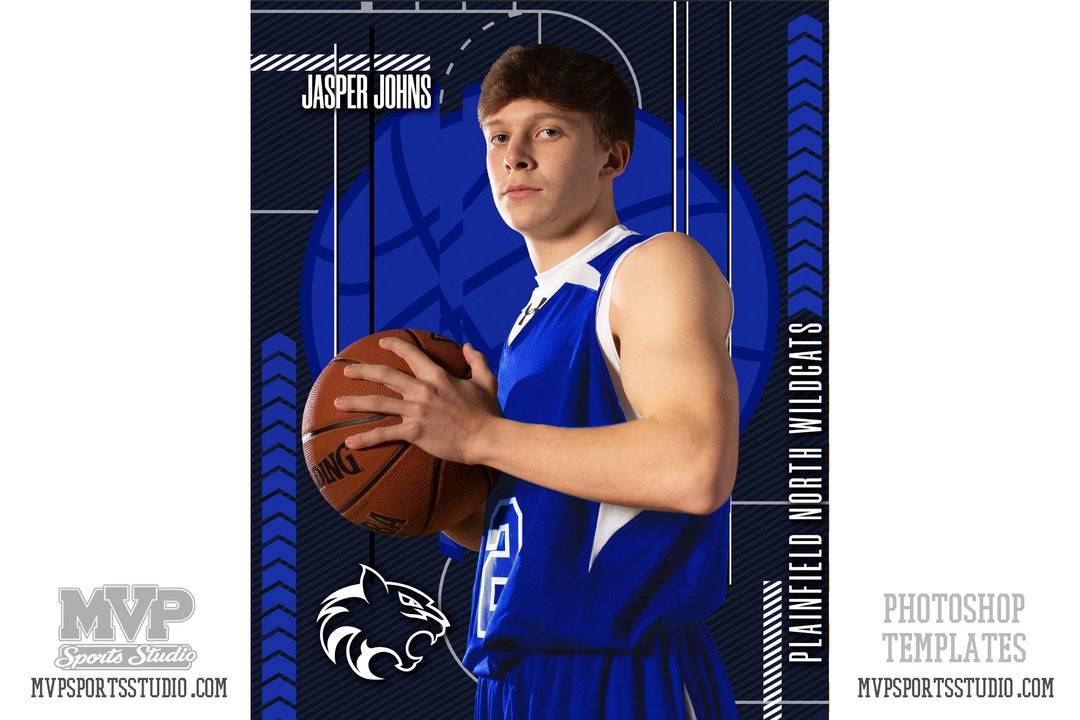 MVP Sports Studio Basketball Photoshop Template 070, Basketball Poster ...