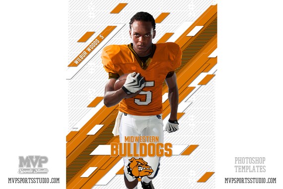 MVP Sports Studio Football Photoshop Template 110 Template | Etsy