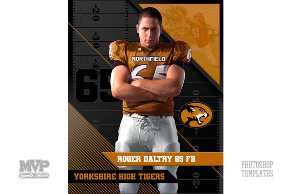 MVP Sports Studio Football Photoshop Template 170 Template | Etsy