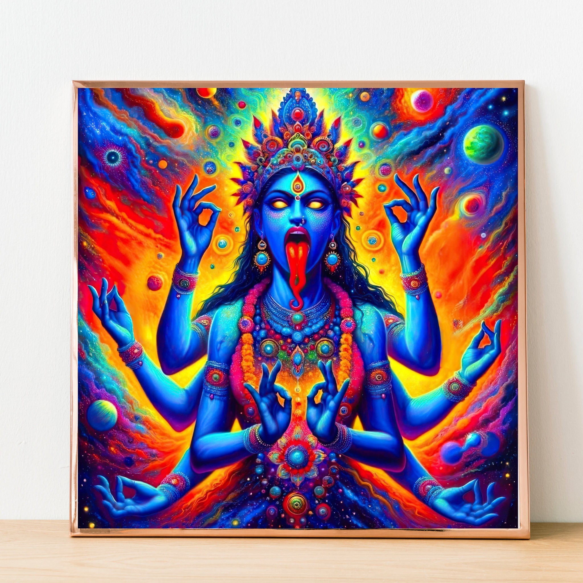 Kali Art, Kali Maa Print, Kali Goddess Spiritual Poster Art Print - Etsy