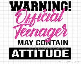 Teenager girl svg | Etsy
