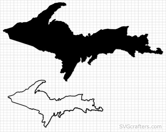 Michigan Upper Peninsula SVG michigan svg michigan cut file | Etsy