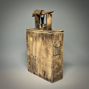 Handmade, Ceramic Lidded Container. One-of-a-kind, Slab Built From ...