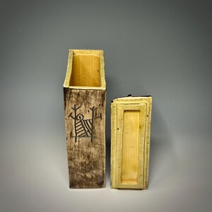 Handmade, Ceramic Lidded Container. One-of-a-kind, Slab Built From ...