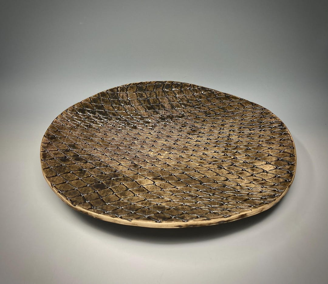 Handmade Ceramic Serving Platter: Slab-built Earthenware, Food Safe - Etsy