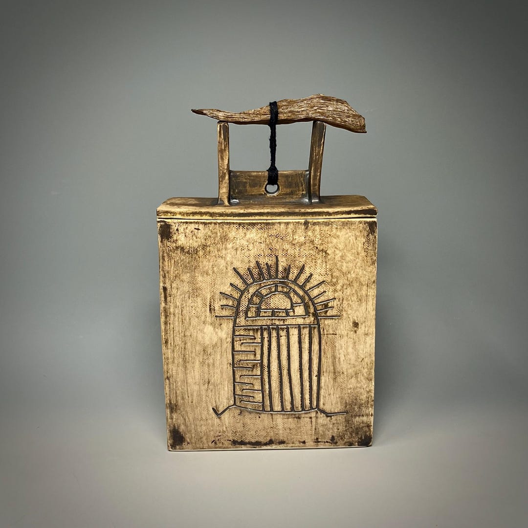 Handmade, Ceramic Lidded Container. One-of-a-kind, Slab Built From ...