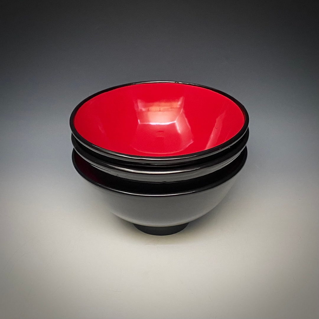 Handmade Ceramic Serving Bowls, Set of 3, Wheel Thrown Earthenware ...