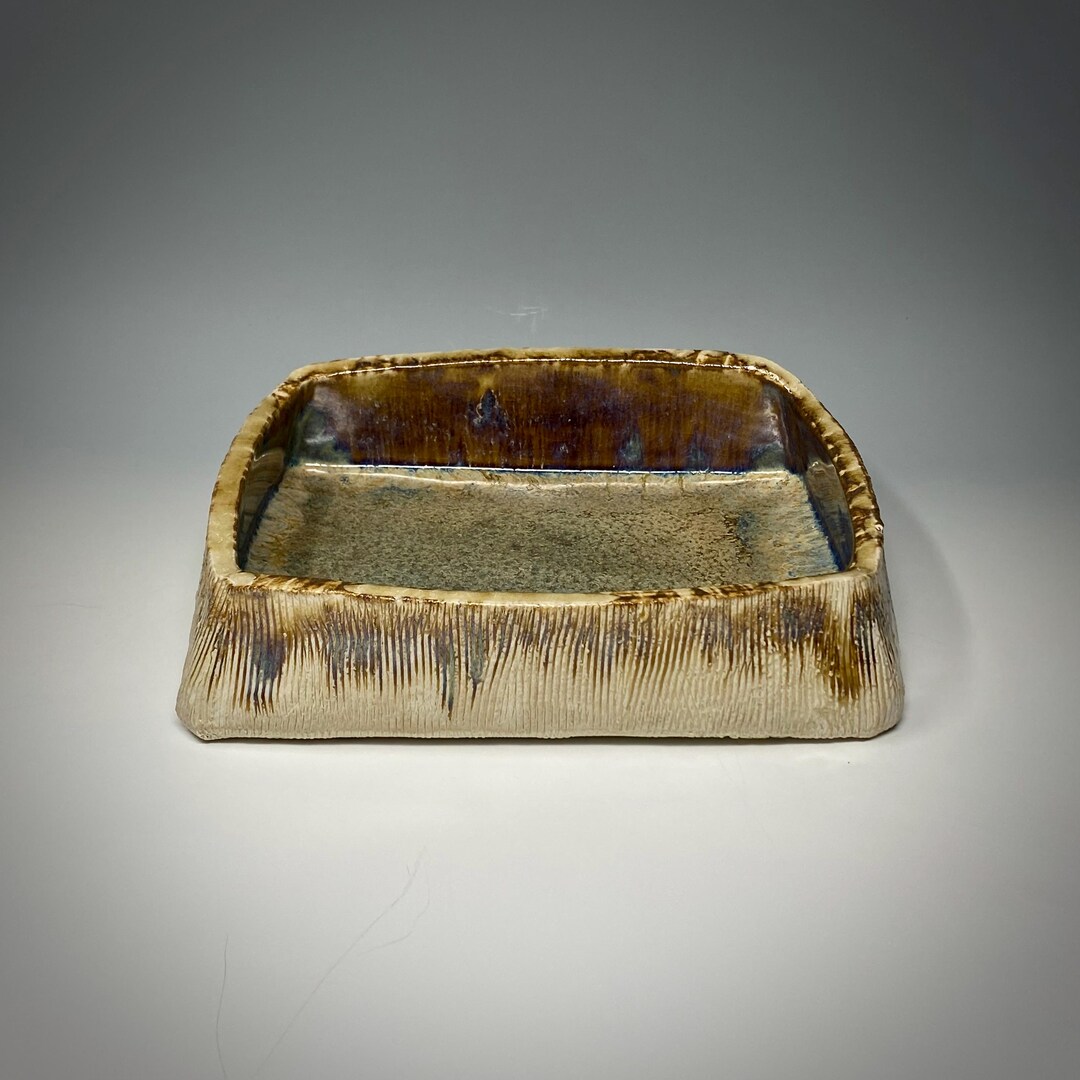 Handmade Rectangular Ceramic Serving Dish, Ikebana Container, Fruit ...