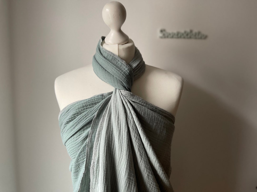 Muslin Pareo THEA MINT Beach Dress Three-coloured or Single-coloured ...