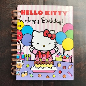 Hello Kitty Happy Birthday Upcycled/recycled Book Use for Journal ...