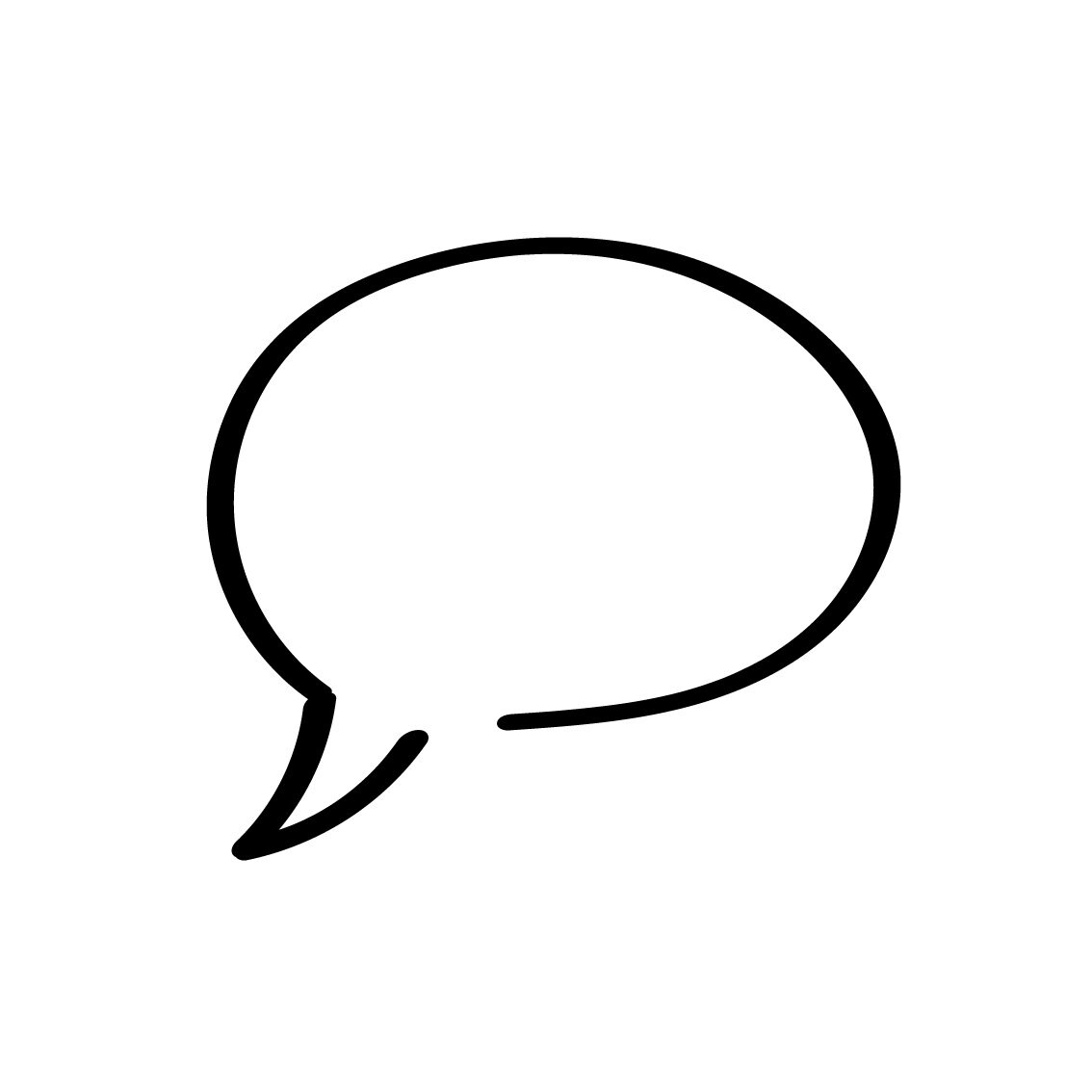 Hand-drawn Svg Speech Bubbles and Text Bubbles for Cricut Vinyl Cutouts ...