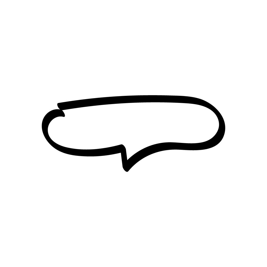 Hand-drawn Svg Speech Bubbles and Text Bubbles for Cricut Vinyl Cutouts ...