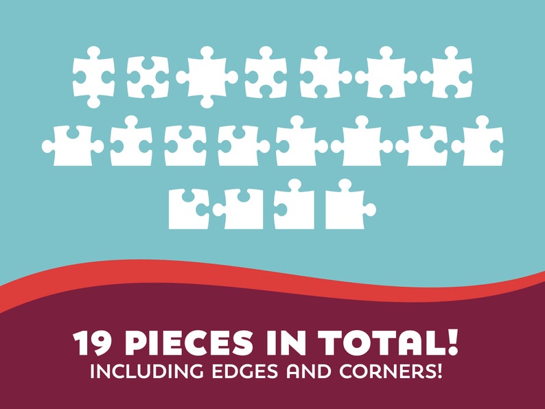 Interlocking SVG Puzzle Pieces for Vinyl Cutout Machines Like Cricut ...