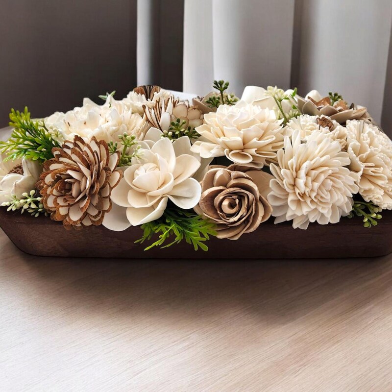 Wood Flower Arrangement - Etsy