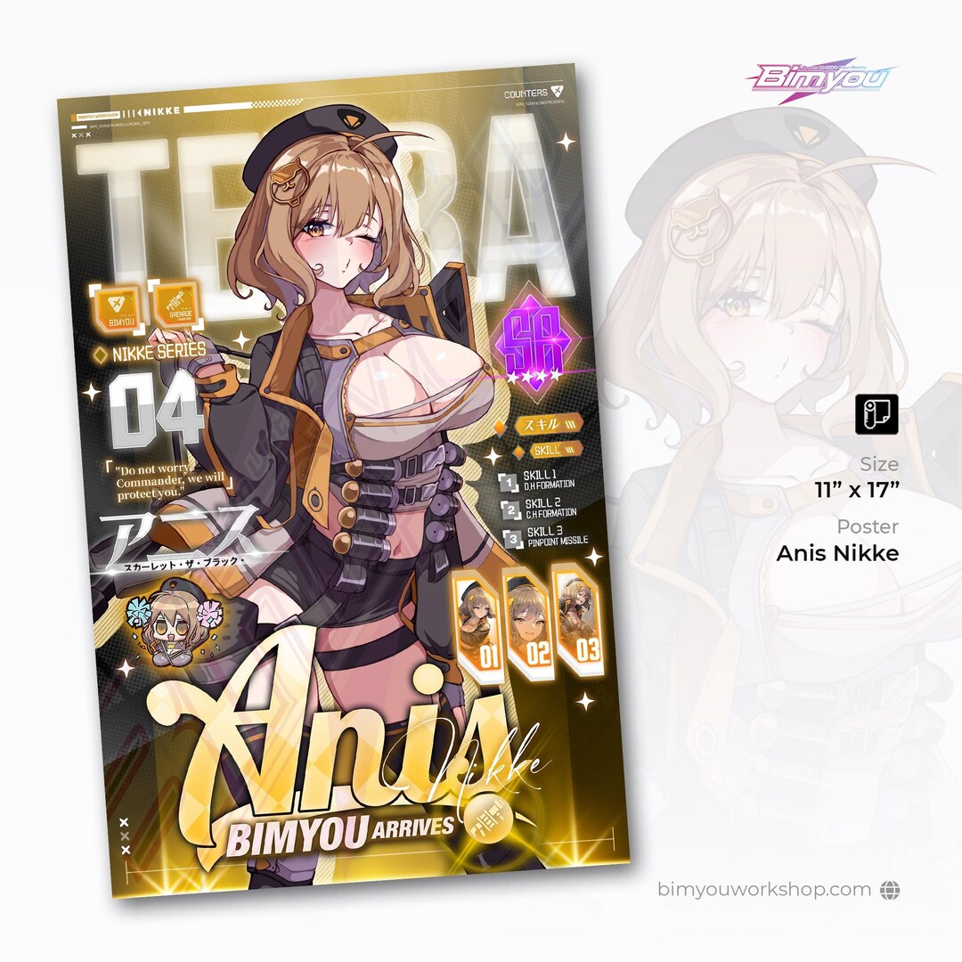 ANIS POSTER | NIKKE | High Performance Poster | Satin - Etsy