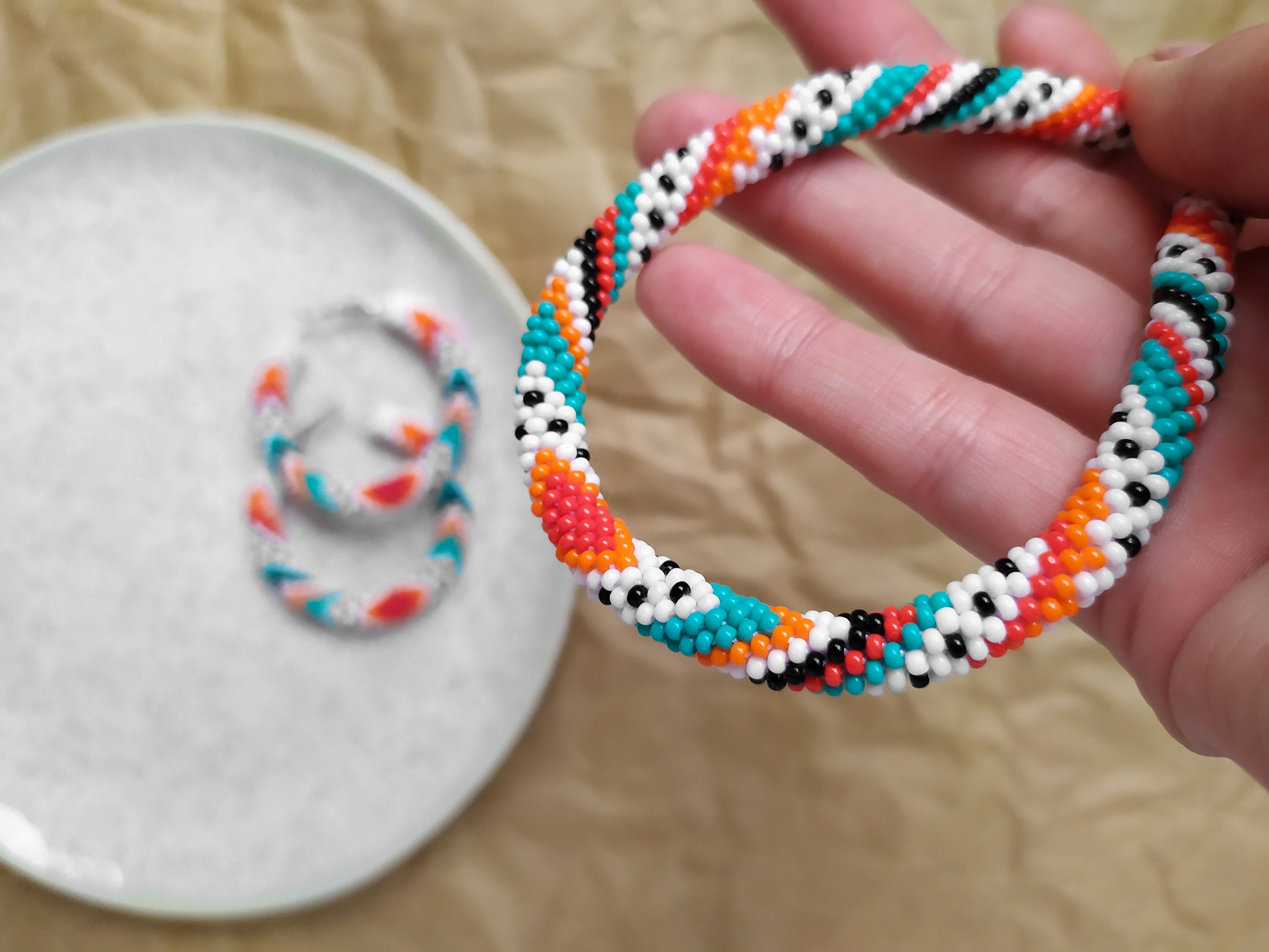 Bead Crochet Pattern PDF for Necklace and Bracelet - Etsy