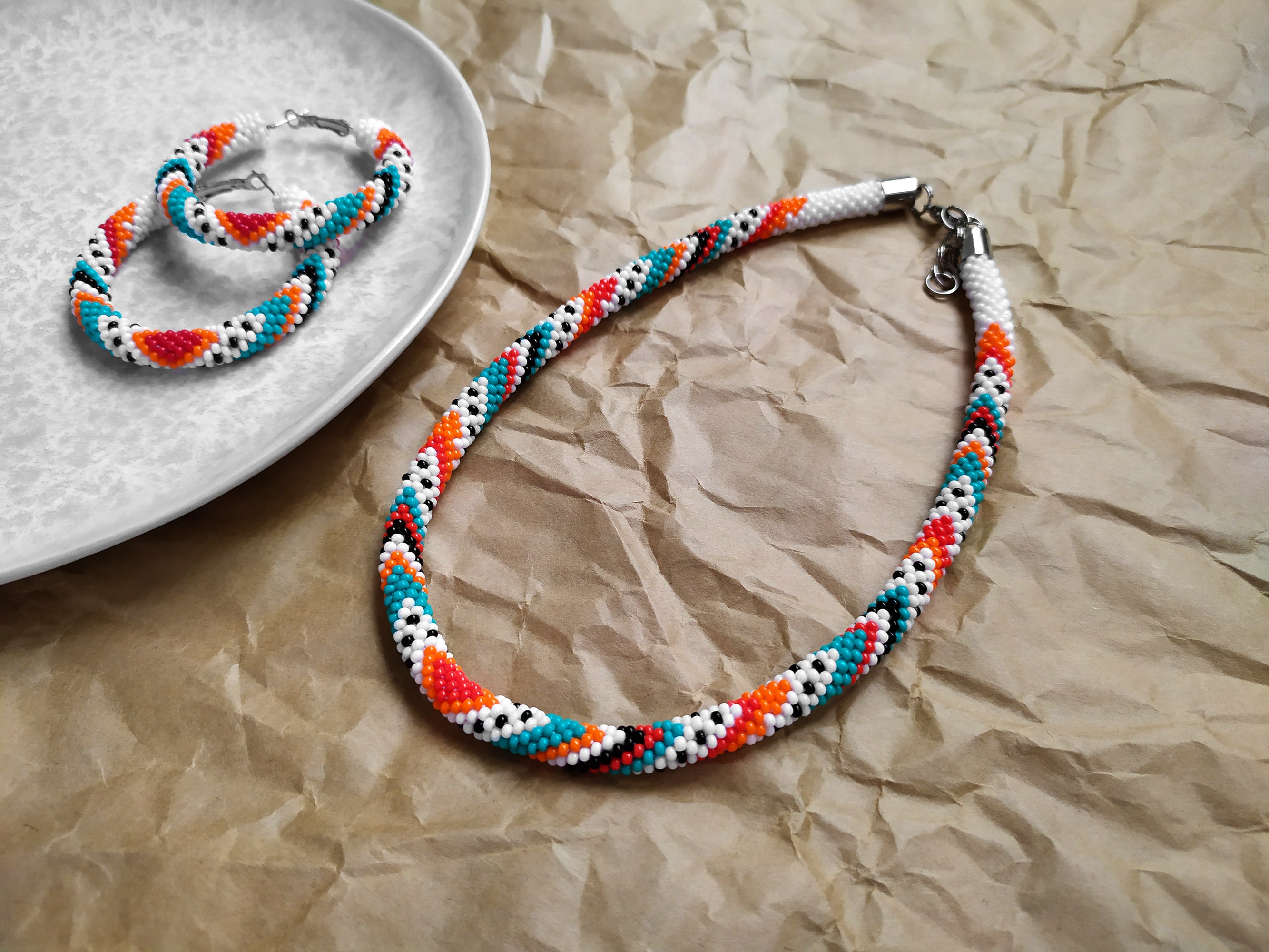 Bead Crochet Pattern PDF for Necklace and Bracelet - Etsy
