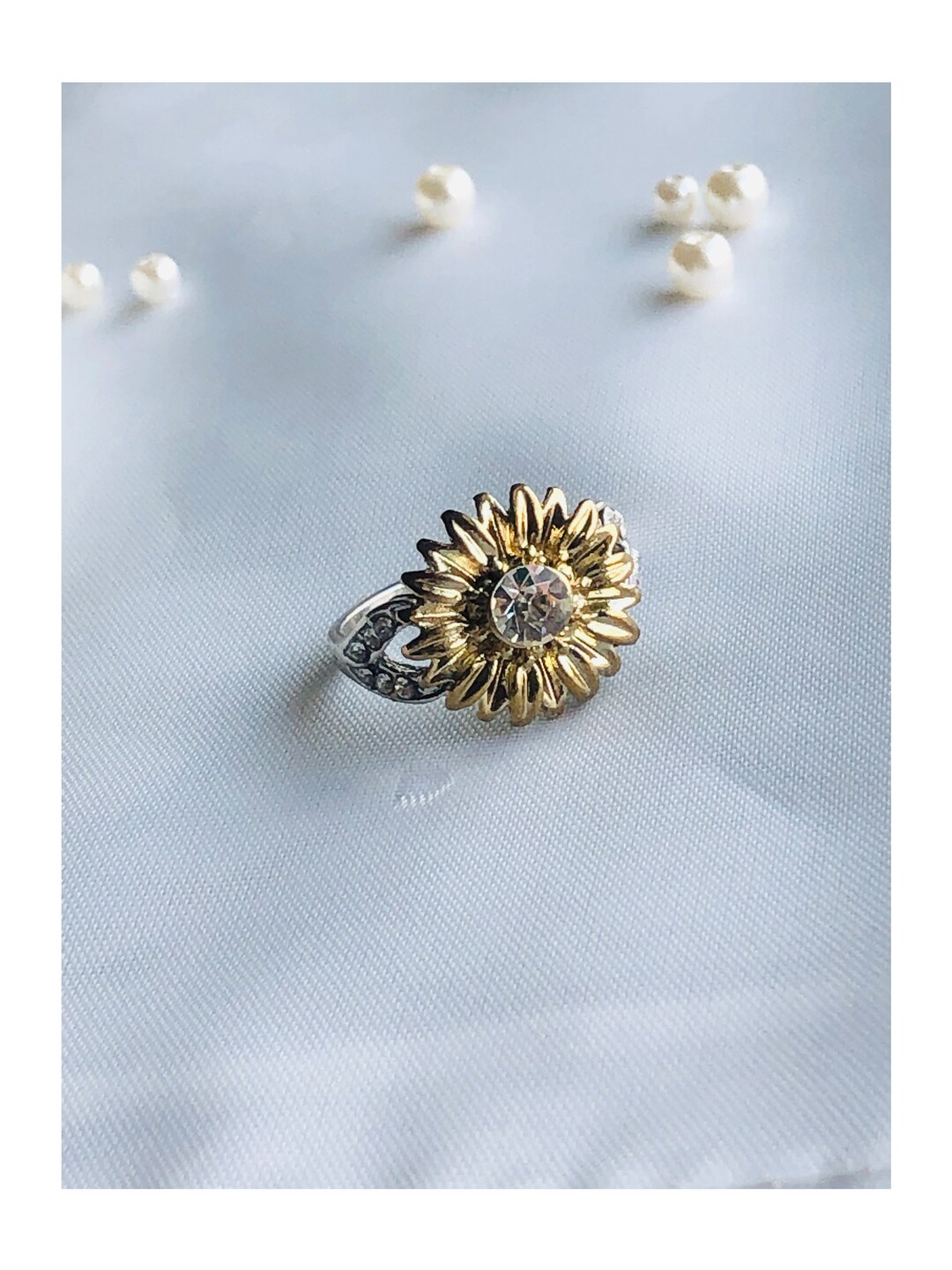 Double colored Metal Ring Size 7 - Etsy.de