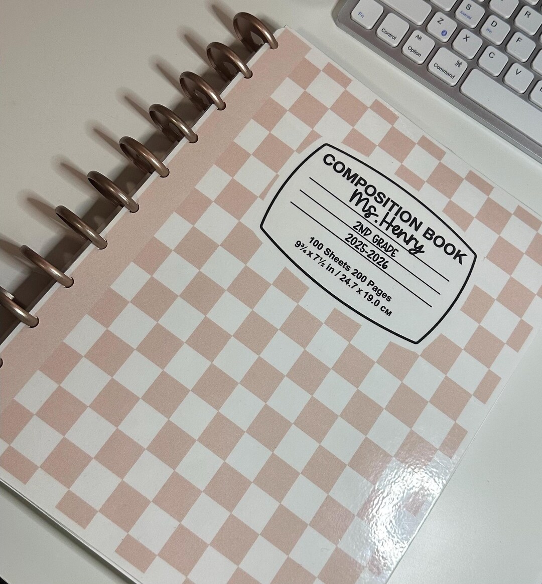 Checkered Teacher Planner 2025-2026: Weekly Task Layout (digital ...