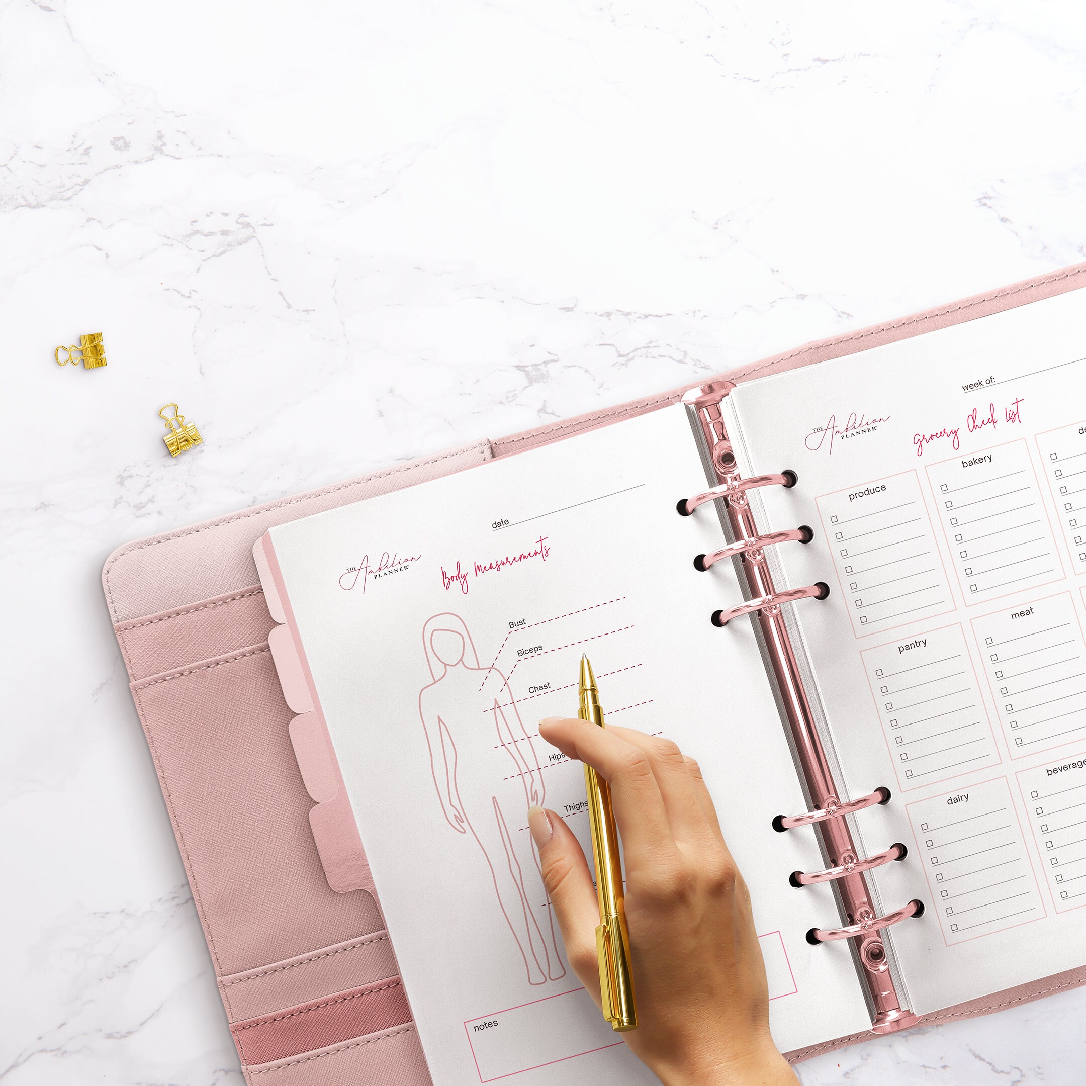 Body Measurements A5 Planner Insert Body Progress Tracker | Etsy