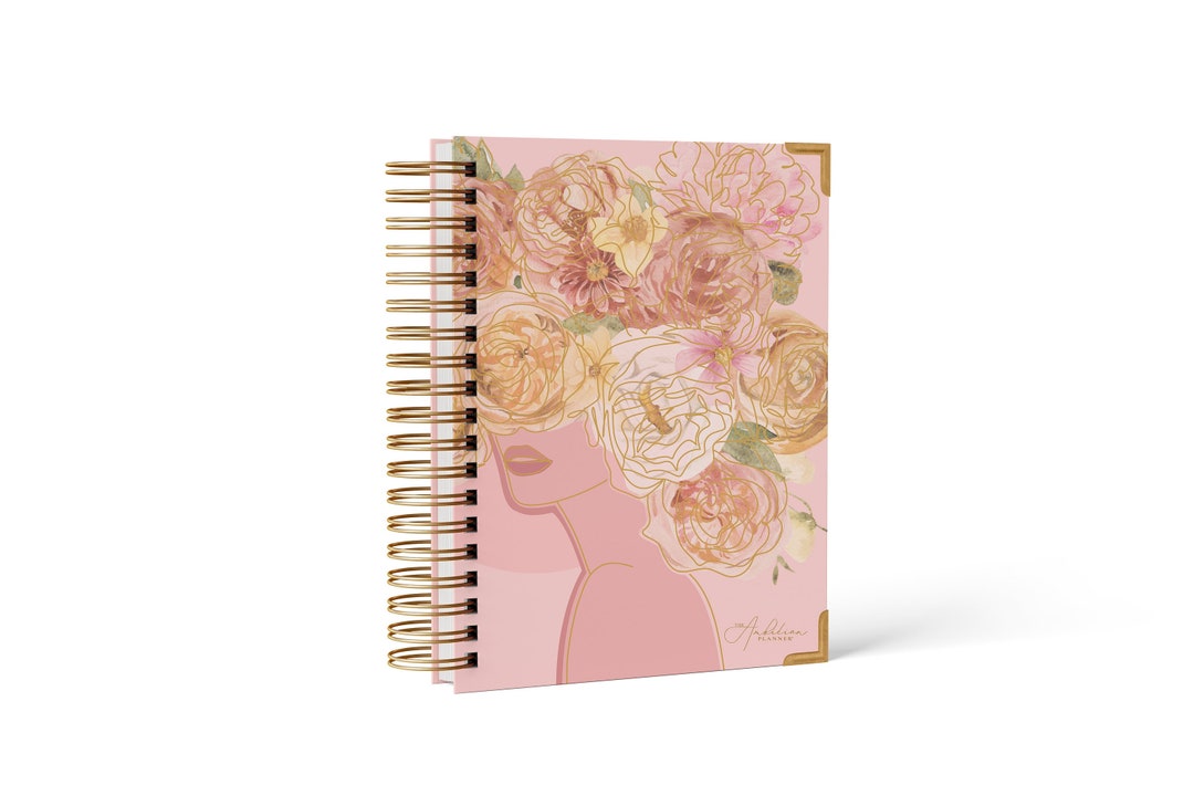 Undated Planner 90 Day Planner 7x10 Hardcover Gold Wire Calendar ...