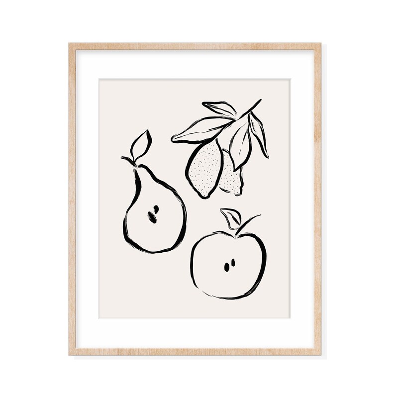 Abstract Fruit Art - Etsy