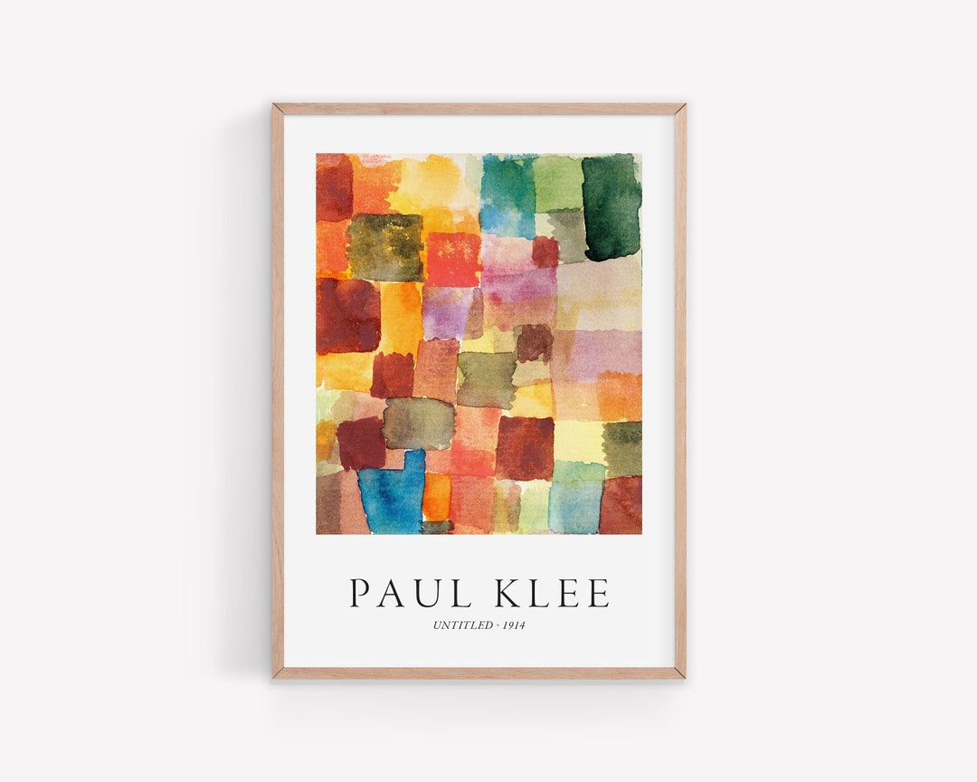 Paul Klee Colourful Abstract Watercolor Painting, Famous Art Print ...