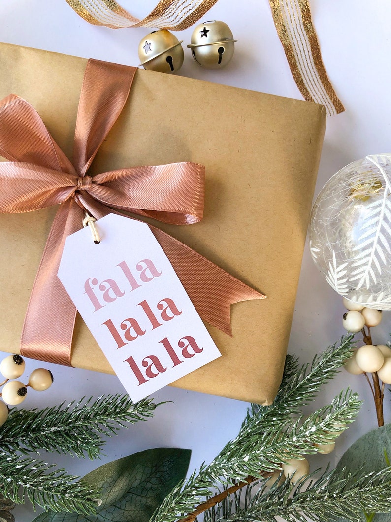 Boho Christmas Gift Tags Set of 8 Printable Holiday Gift - Etsy