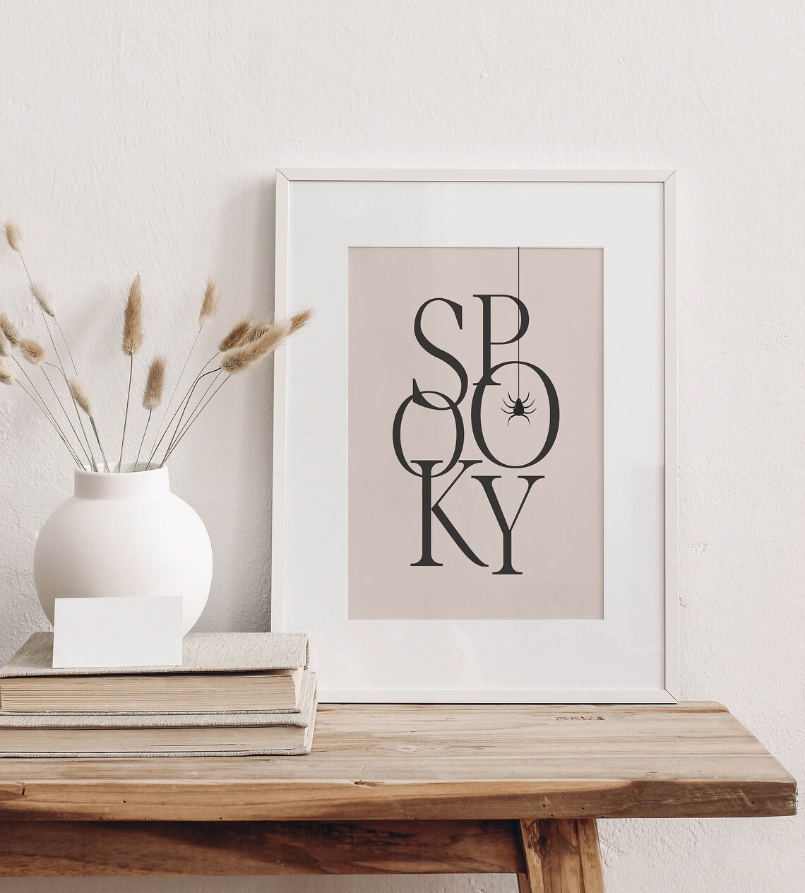 Spooky Halloween Printable - Modern Halloween Typography Print ...