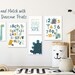 Dinosaur Alphabet Nursery Wall Art, Toddler Learning Educational Poster ...