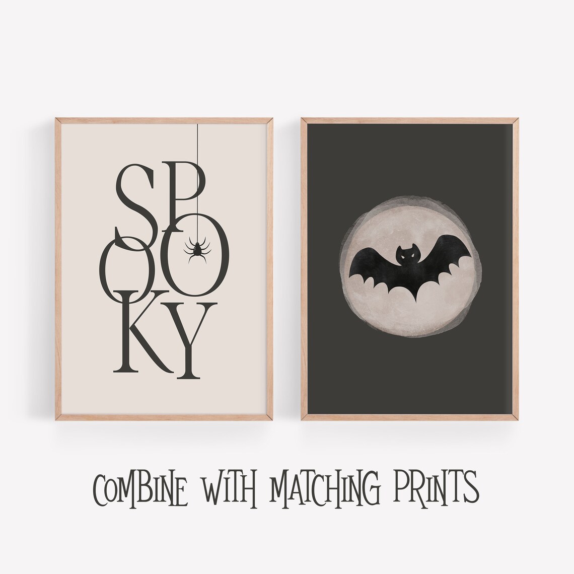 Spooky Halloween Printable Modern Halloween Typography Print - Etsy