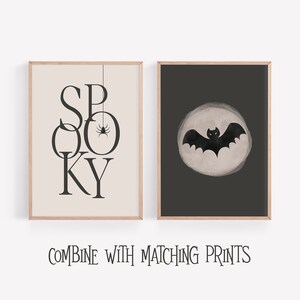 Spooky Halloween Printable - Modern Halloween Typography Print ...