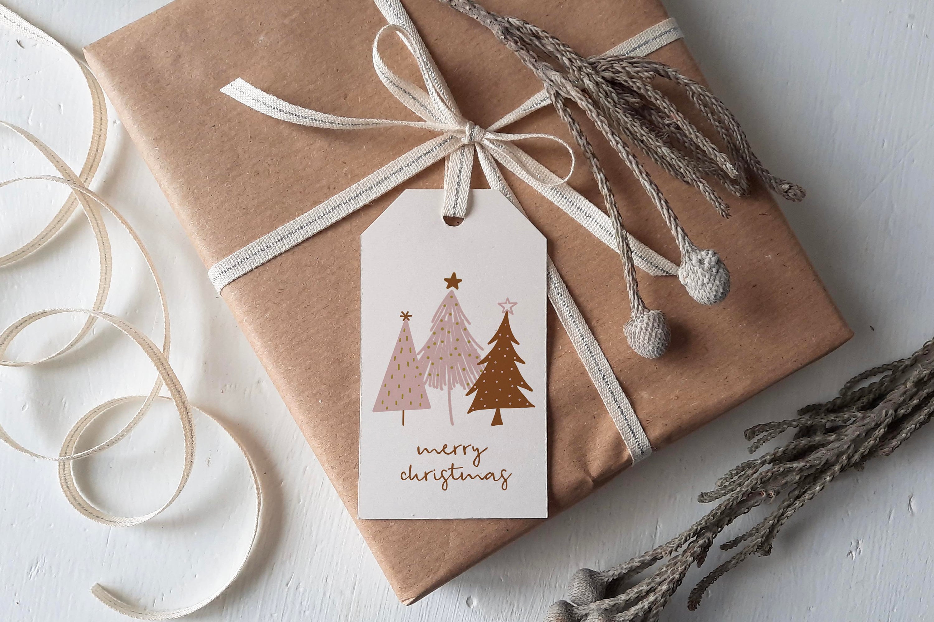 Boho Christmas Gift Tags Set of 8 Printable Holiday Gift - Etsy