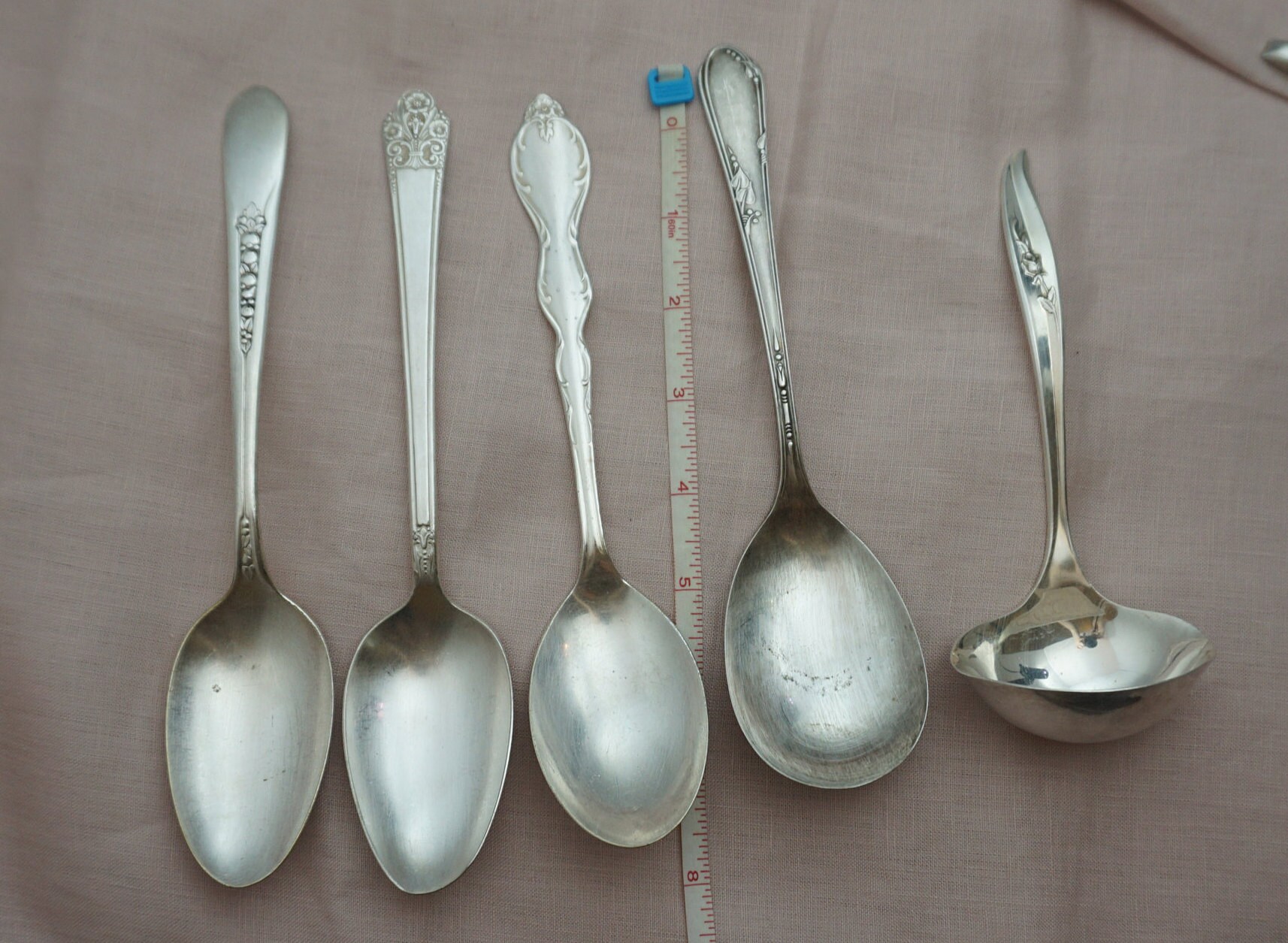Silver Serving Spoons Various Vintage Silver-plated Spoons - Etsy