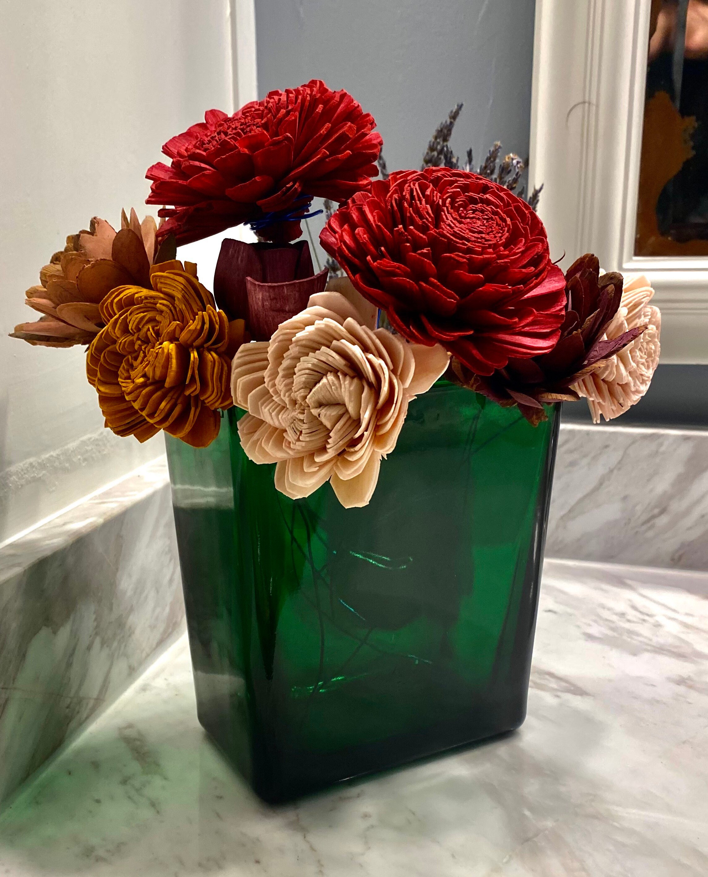 Vintage Green NAPCO 1155 Rectangle Vase With Free Wooden - Etsy