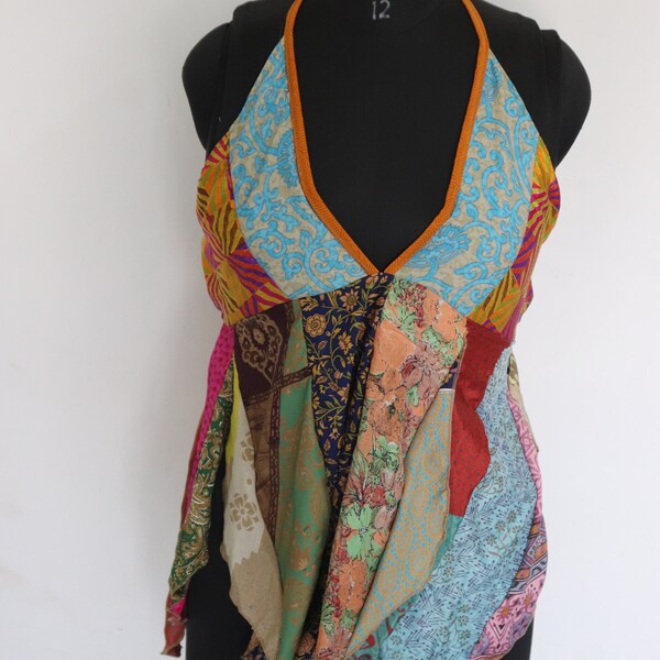 Patchwork Halter Top - Etsy