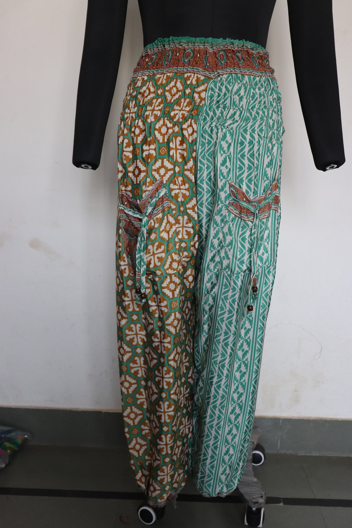 BOHO HAREM Pants Flowy Yoga Pants-hippie Trousers - Bohemian Clothes ...