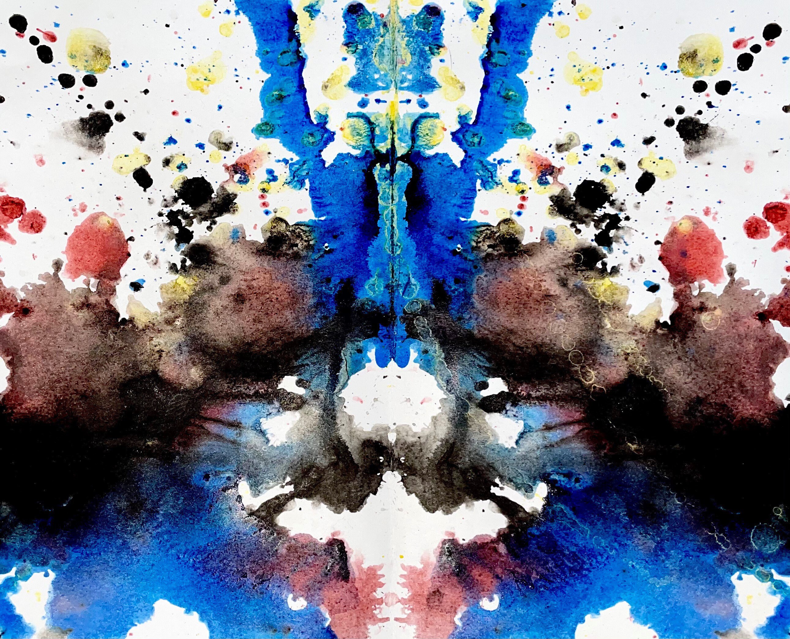 3pcs Customizable Ink Blot Paintings | Etsy