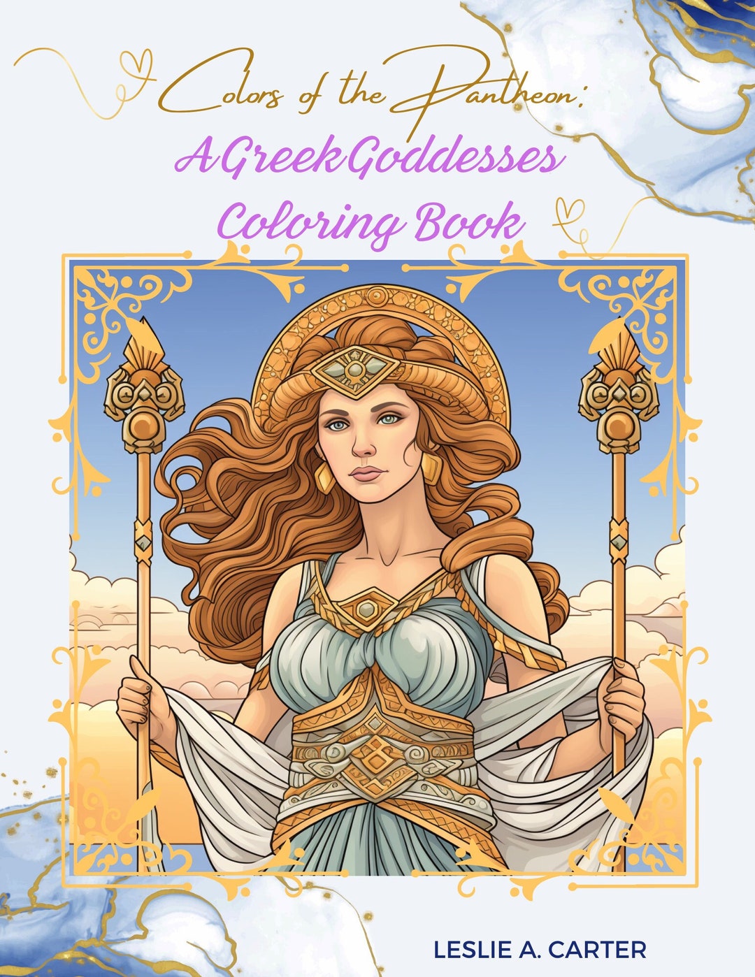 Colors of the Pantheon: A Greek Goddesses Coloring Book - Etsy