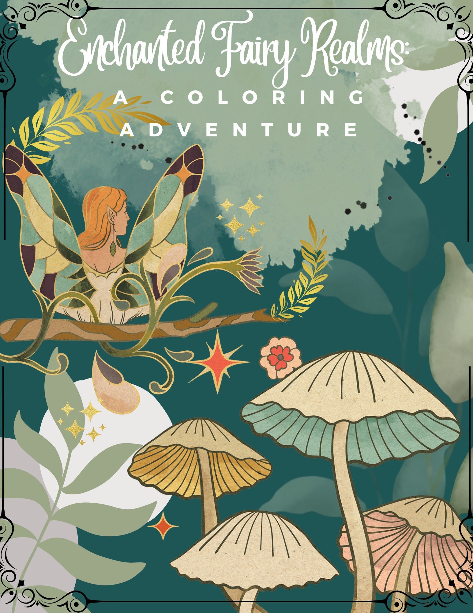 Enchanted Fairy Realms: A Coloring Adventure - Etsy