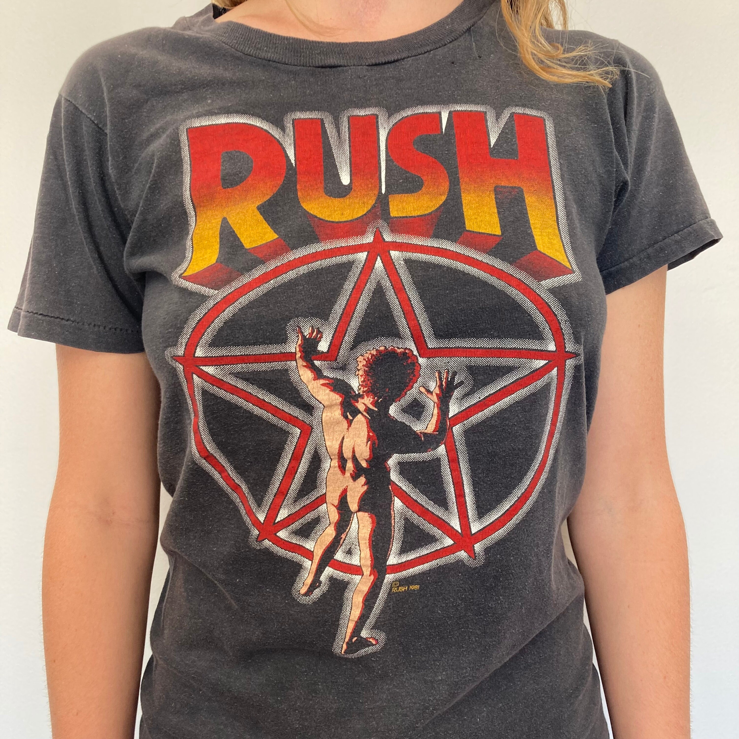 Vintage 80s Rare RUSH Star Man Prog Rock Tee - Etsy