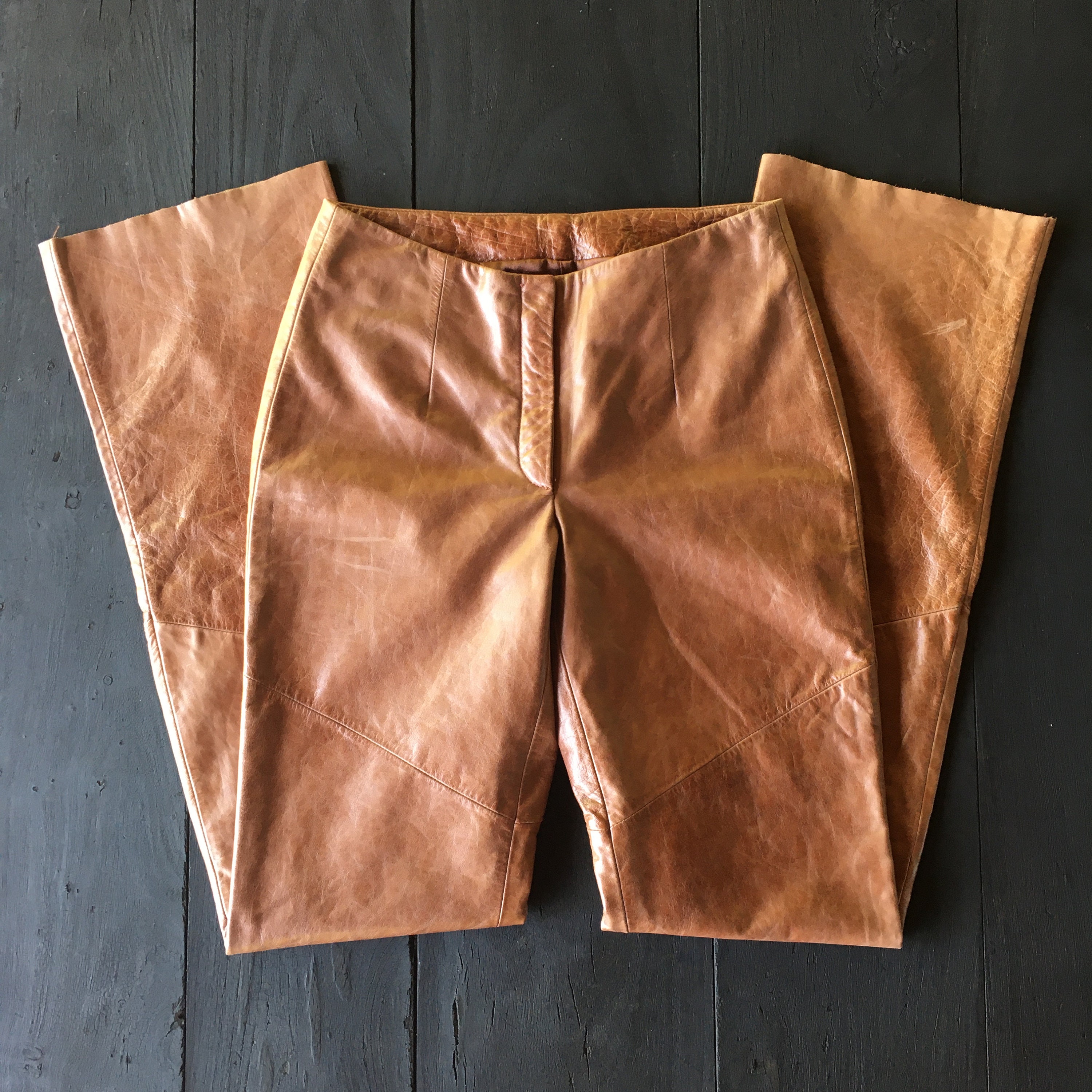Vintage 70s Bootcut Style Leather Jim Morrison Pant - Etsy