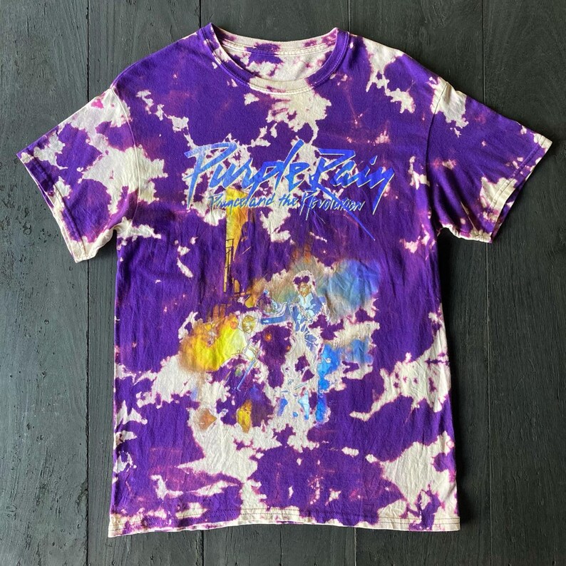 Preloved 00s Prince Purple Rain Tie Dye Tee - Etsy Australia