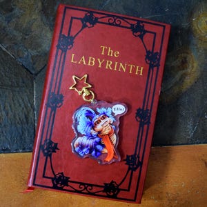 The Labyrinth Worm Keychain - Etsy