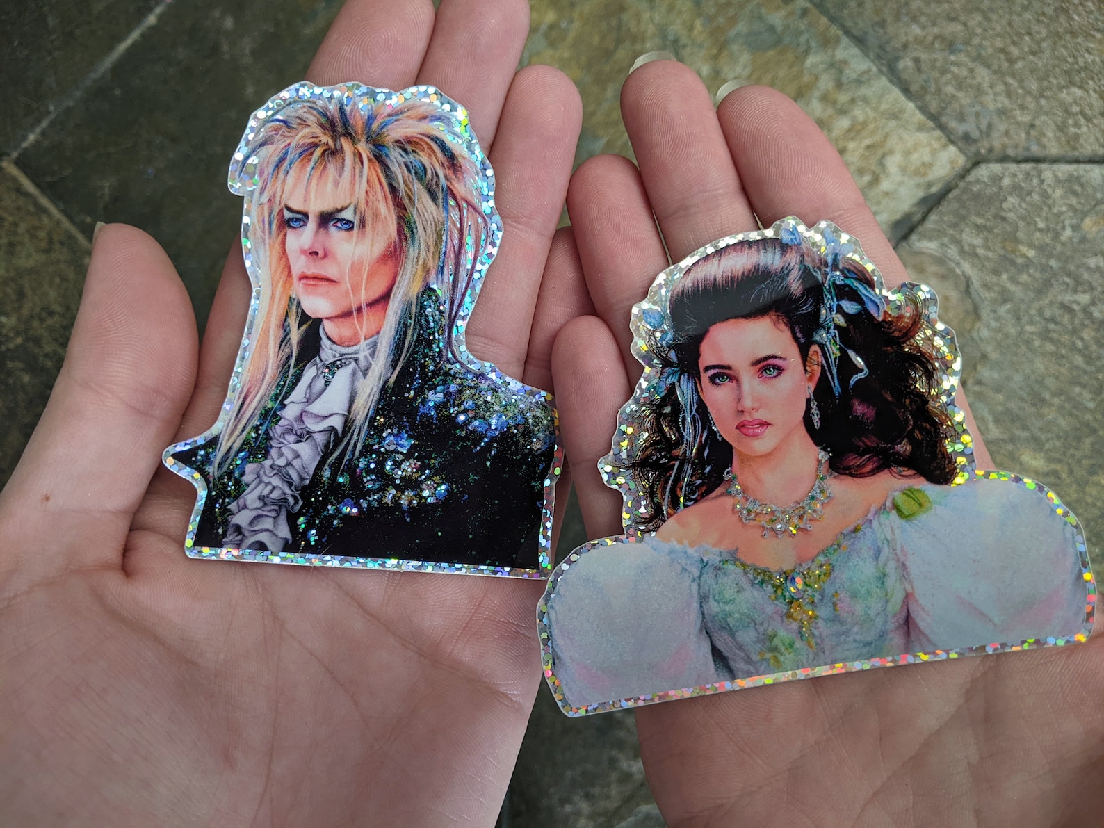Labyrinth Glitter Stickers - Etsy